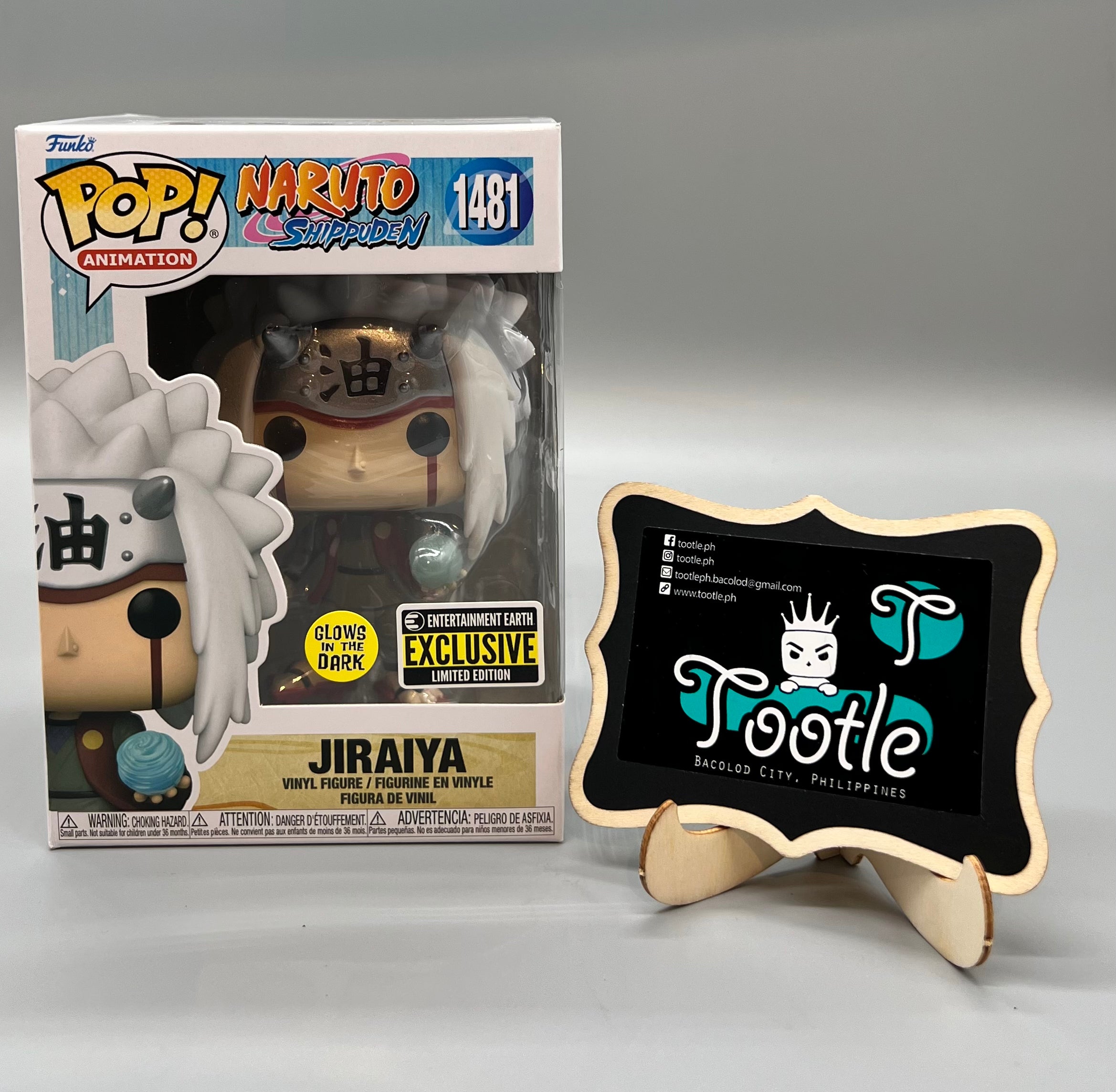 JIRAIYA 1481 GITD EE Exclusive LE Naruto Shipuden Funko Pop Animation ...
