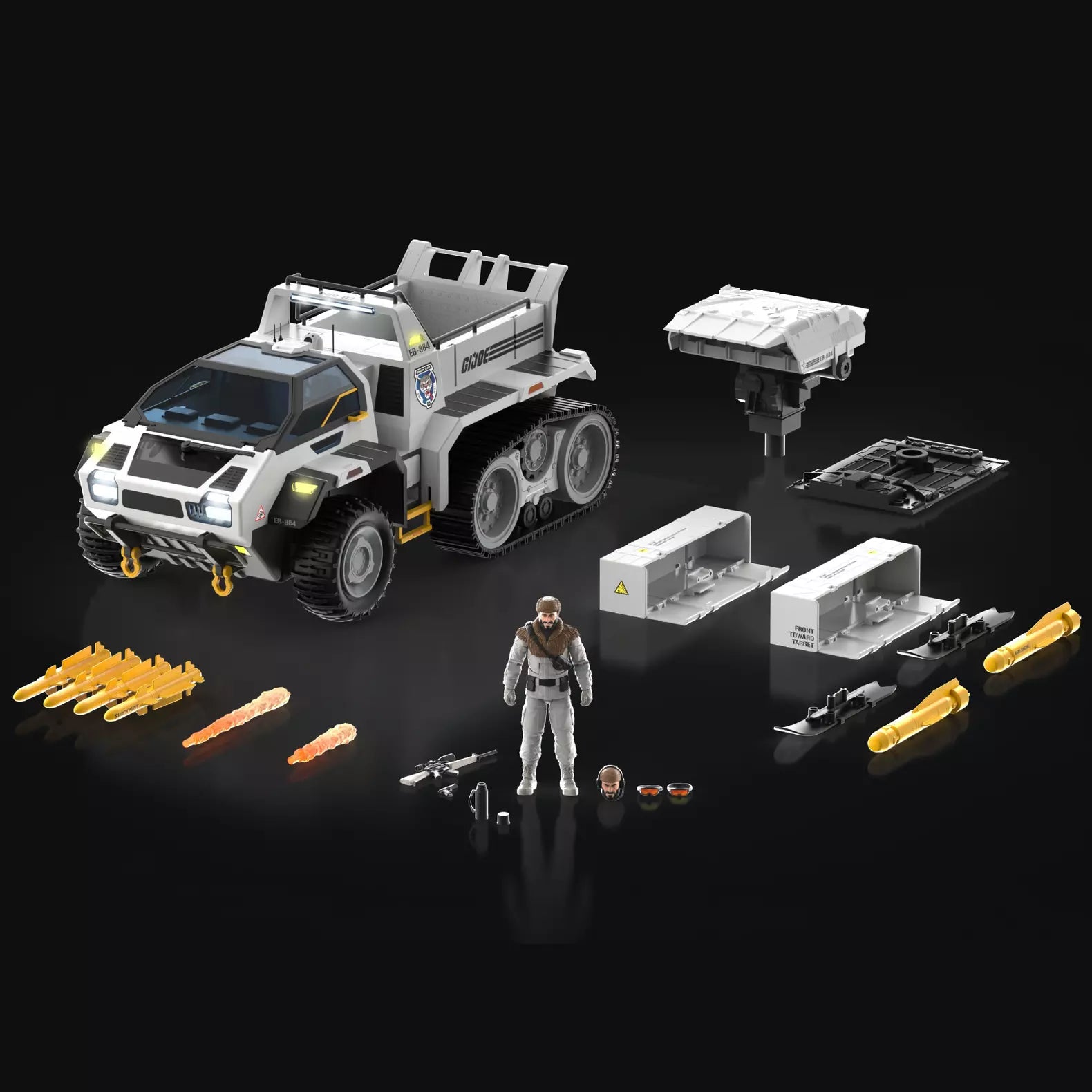 G.I. Joe Classified Series Snow C.A.T. (Combat All-Terrain) Vehicle Wi ...